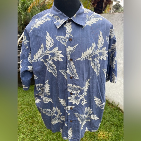 reyn spooner | Shirts | Preowned Reyn Spooner Blue Hawaiian Print Full ...